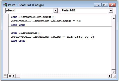 CÃ³digo de cores no VBA » Fabio Vianna