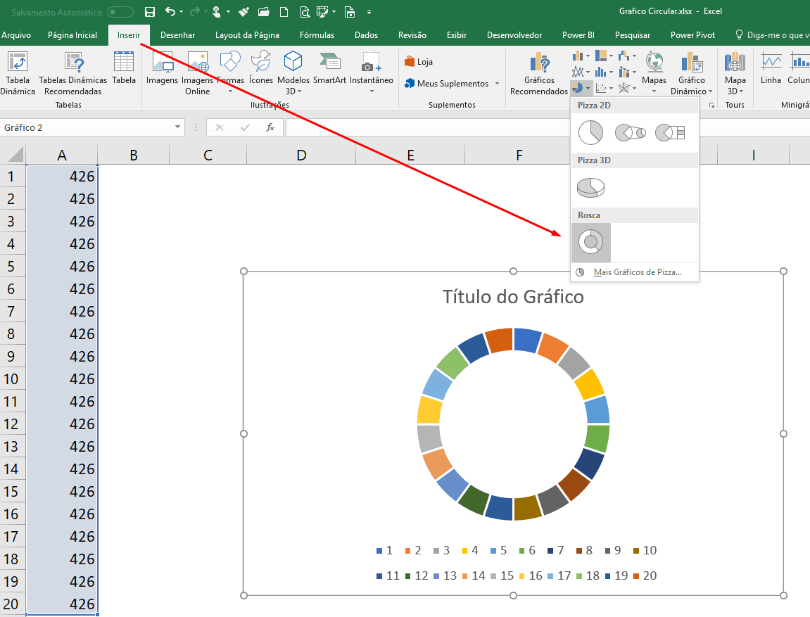 Aprenda A Fazer Um Gr fico Circular No Excel